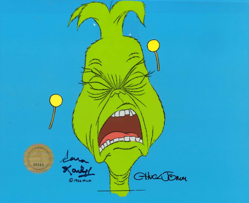 Grinch with Eyes Closed – Original Production Art