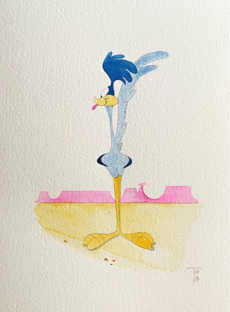 How To Draw Road Runner From Looney Tunes With Easy Step
