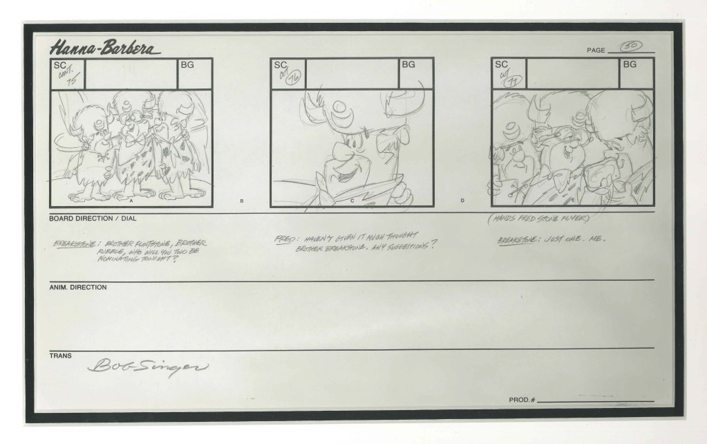 Water Buffalo Holly Rock a Bye Baby Storyboard 50 – Chuck Jones